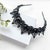 Black Wedding Crown, Gothic Wedding Crown, Spike Crown Black Tiara With ...