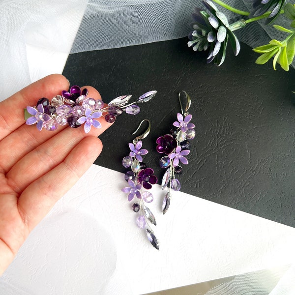Purple Hair Piece - Etsy