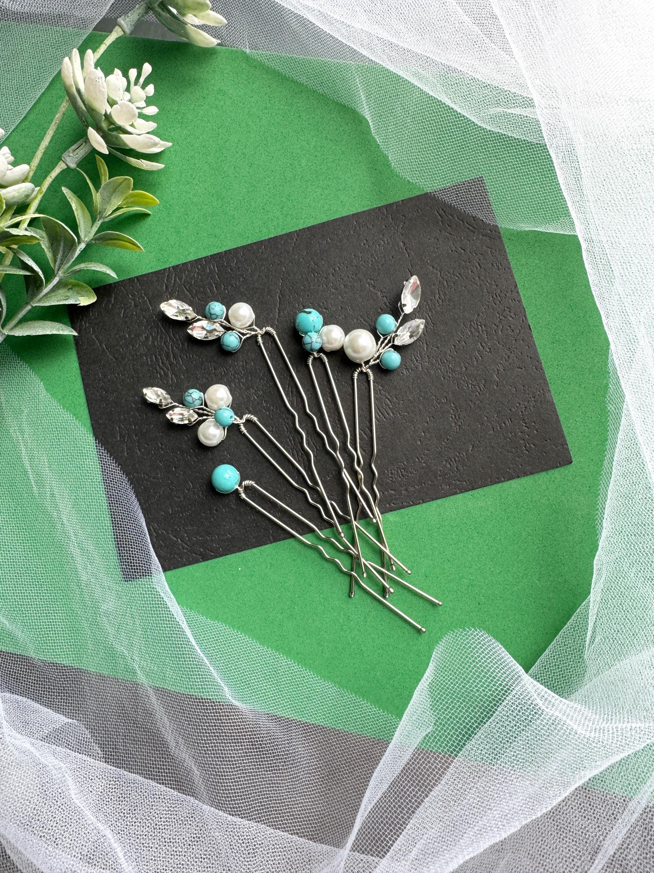 Blue Hair Vine Turquoise Hair Piece Aquamarine Hair Piece Wedding Hair ...