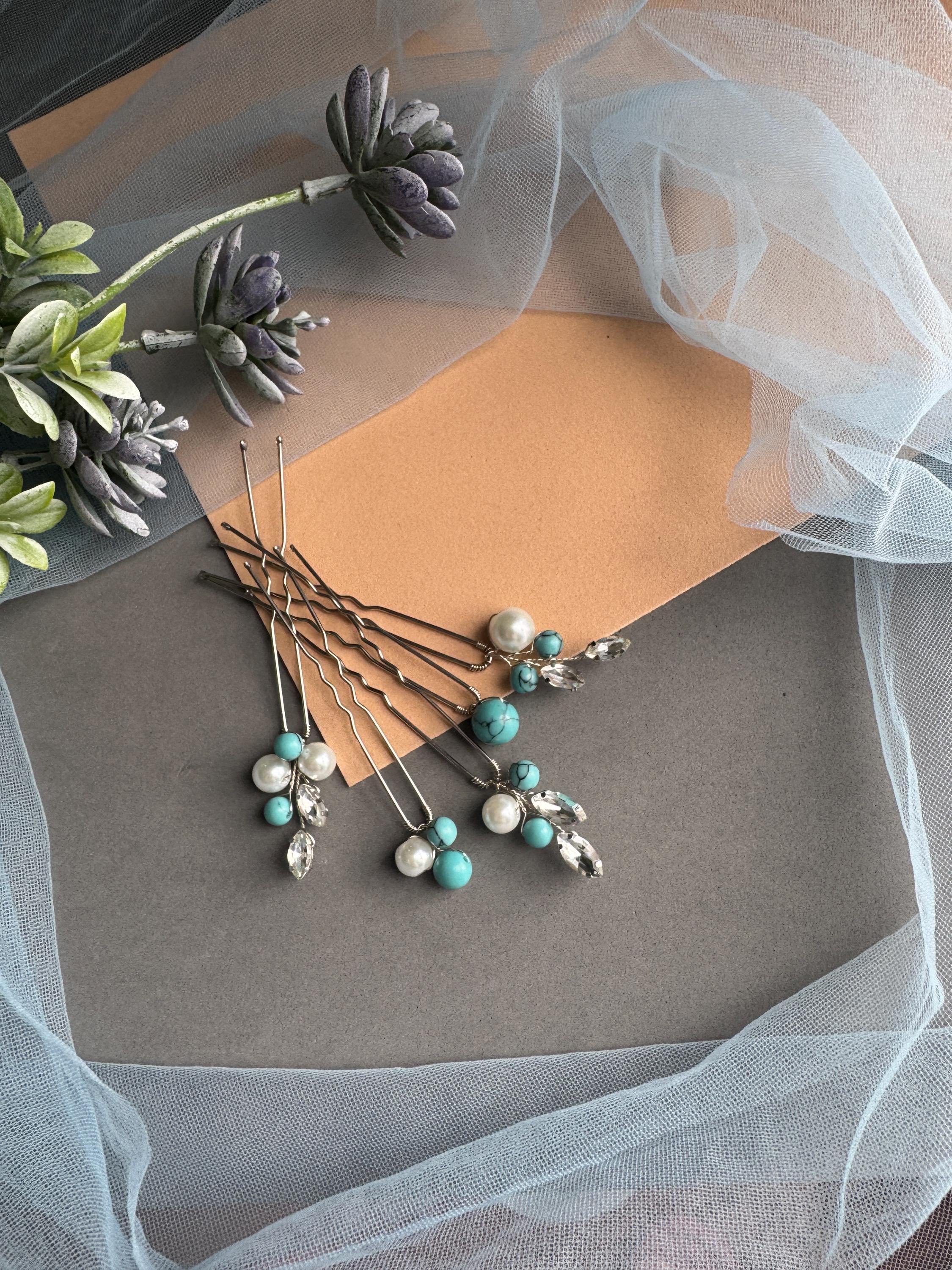 Blue Hair Vine Turquoise Hair Piece Aquamarine Hair Piece Wedding Hair ...