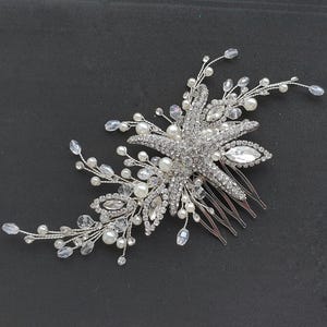 Blue Beach Headpiece Beach Wedding Hair Accessory Seashell Crown ...