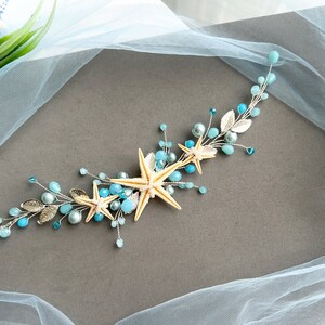 Beach Headpiece Beach Wedding Hair Accessories Seashell Crown Wedding ...