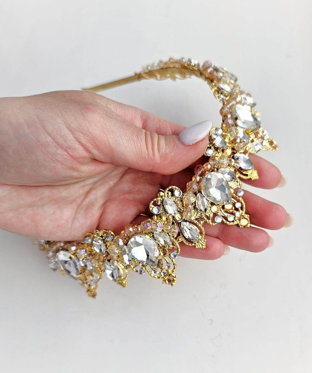 Gold Crown Gold Birthday Crown Gold Tiara for Women Birthday Party ...