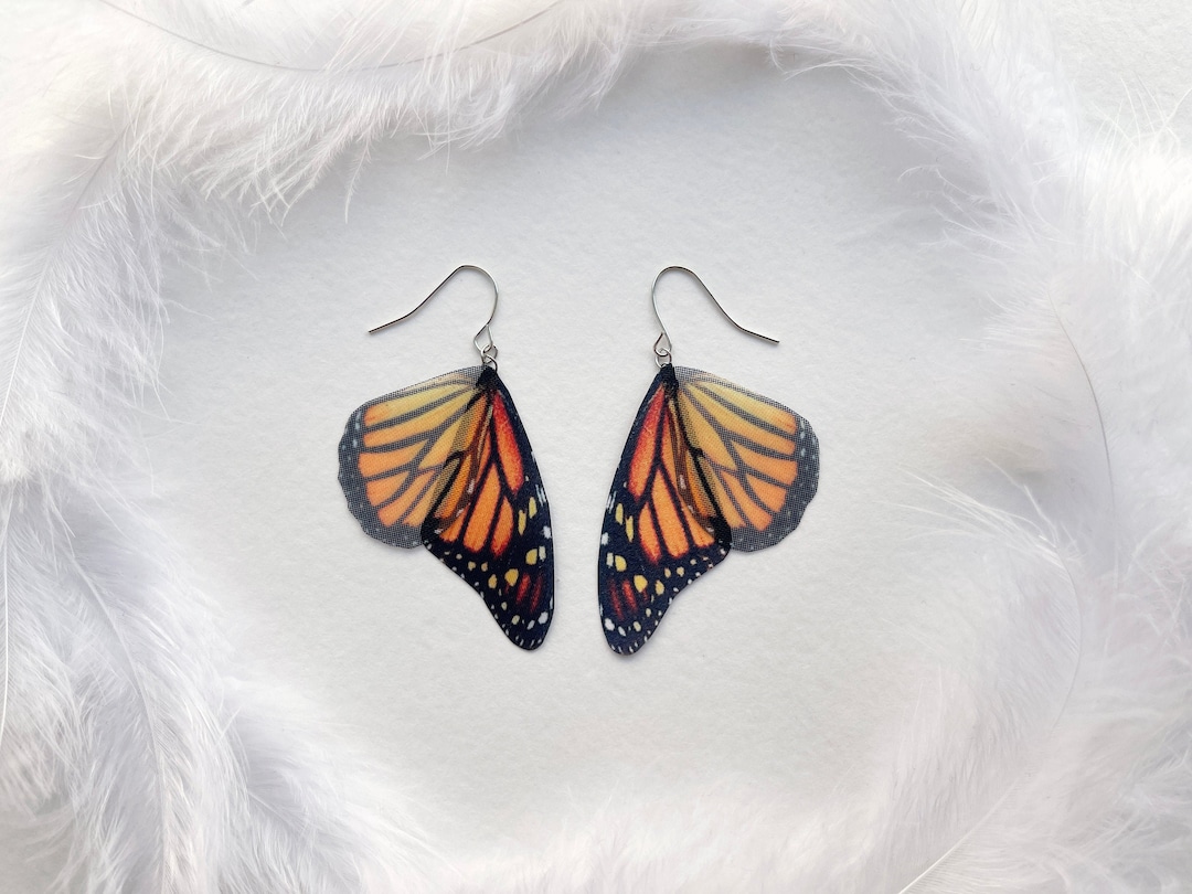 Monarch Butterfly Wing Earrings Perfect Christmas Gift for Anyone Who ...