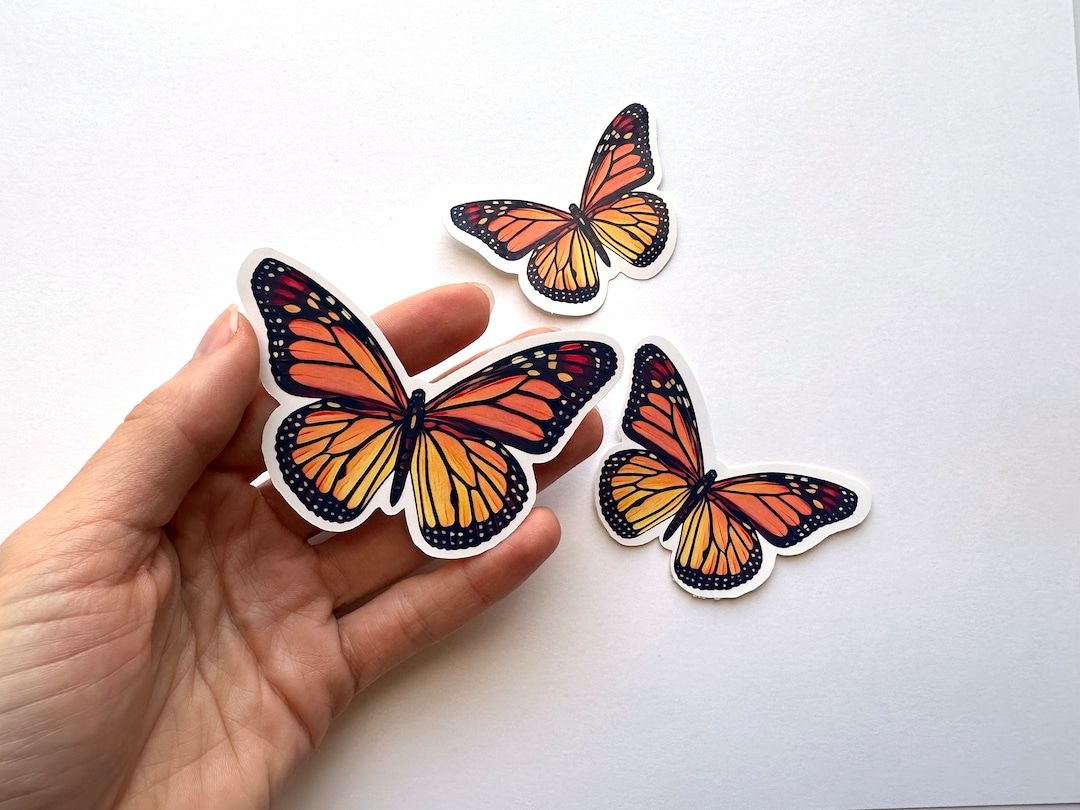 Monarch Butterfly Sticker Set Perfect Gift for Anyone Who Love ...
