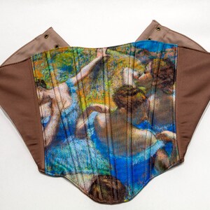 Cupless Over Bust Corser Inspired by Edgar Degas "the Blue Dancers ...