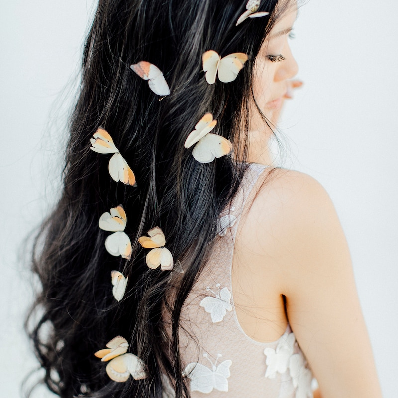 Butterfly Hair Pins - Etsy