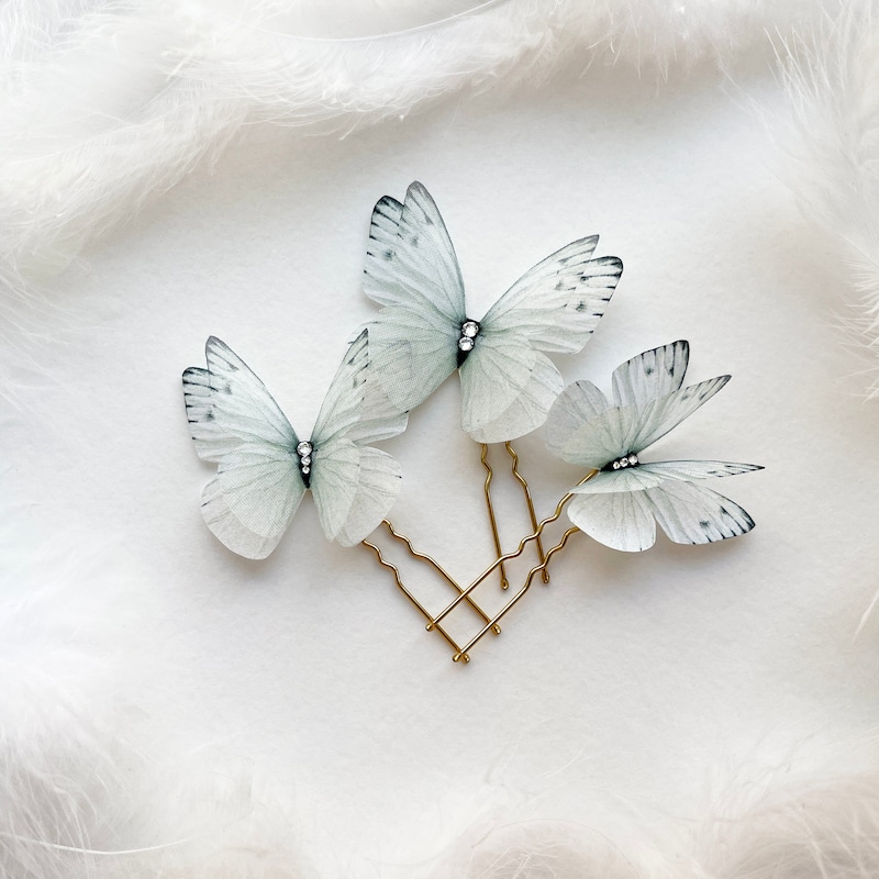 Butterfly Hair Pins - Etsy