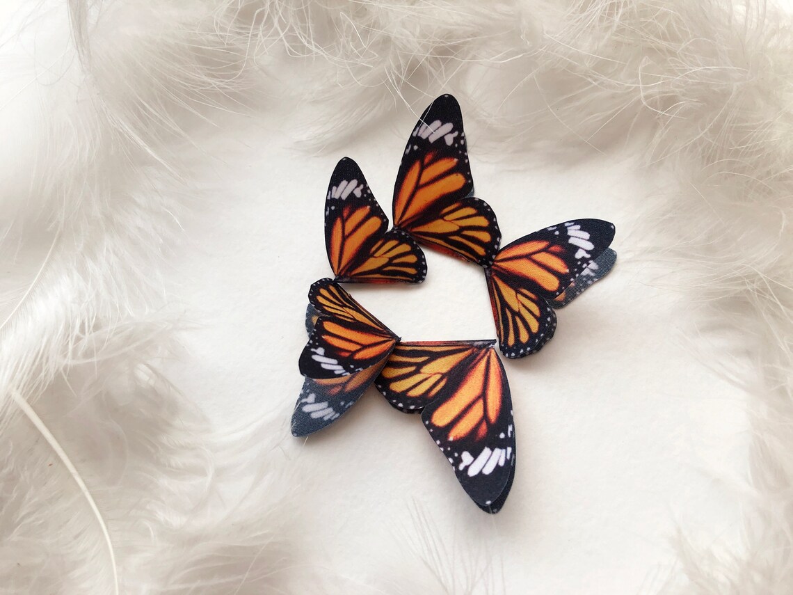 Silk Monarch Butterflies for Wedding Decor Bouquet | Etsy