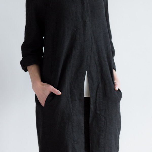 Linen Coat - Etsy