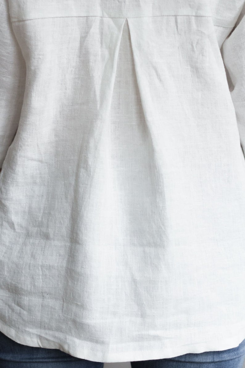 Boho Linen Tunic Top With Drapes - Etsy