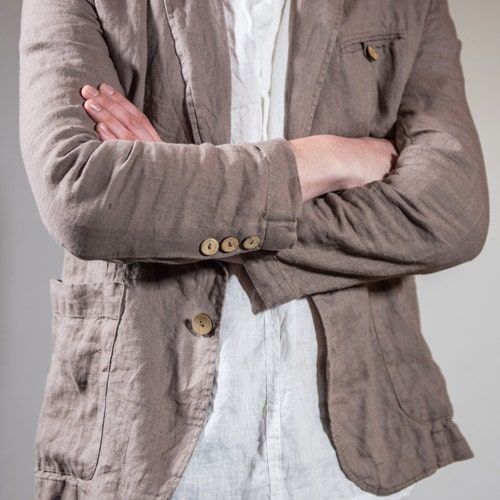 Trench Coat Men Linen Jacket for Man Stylish Linen Apparel - Etsy