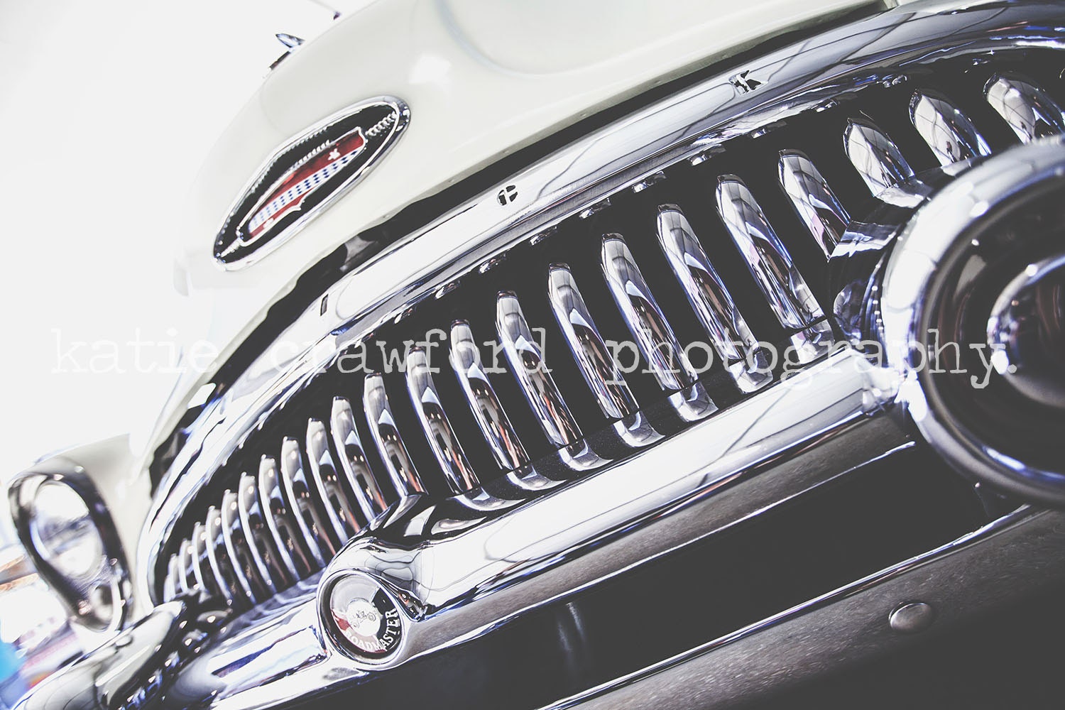 Vintage Car Buick Roadmaster Grill Emblem Headlights Photograph Fine ...