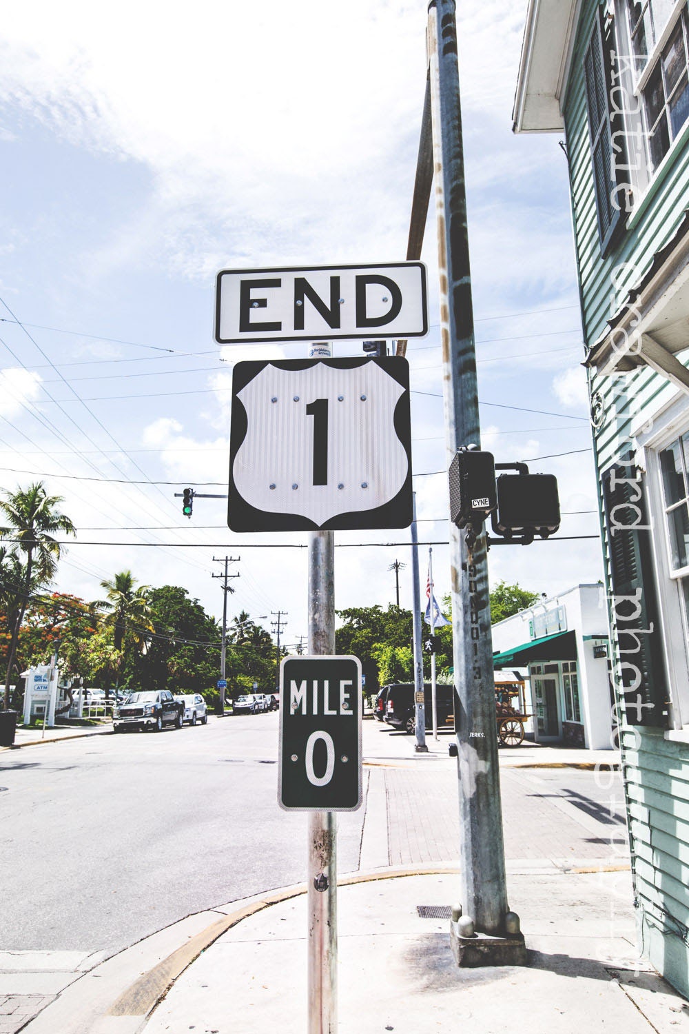 The Florida Keys Key West Zero Mile Marker End US 1 Photo Photograph ...