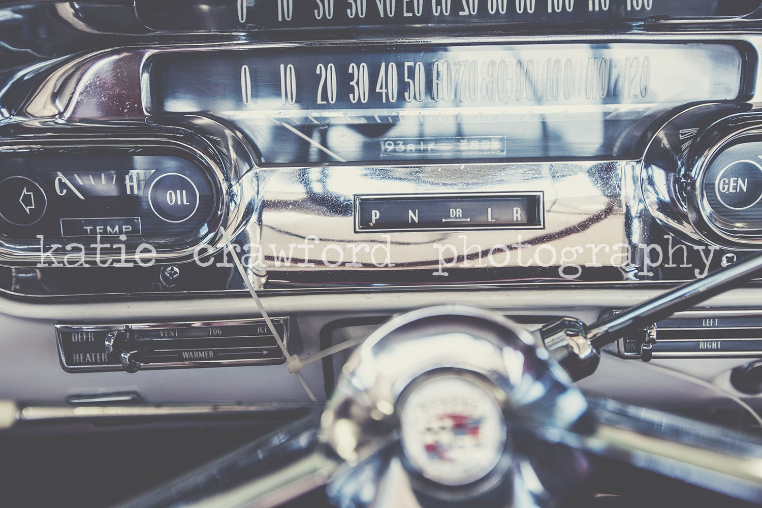 Vintage Car Cadillac Speedometer Gauges Photograph Fine Art Print ...