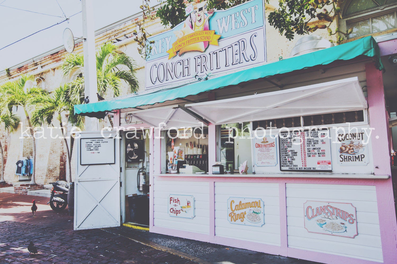 The Florida Keys Key West Mallory Square Conch Fritter Stand Photo ...