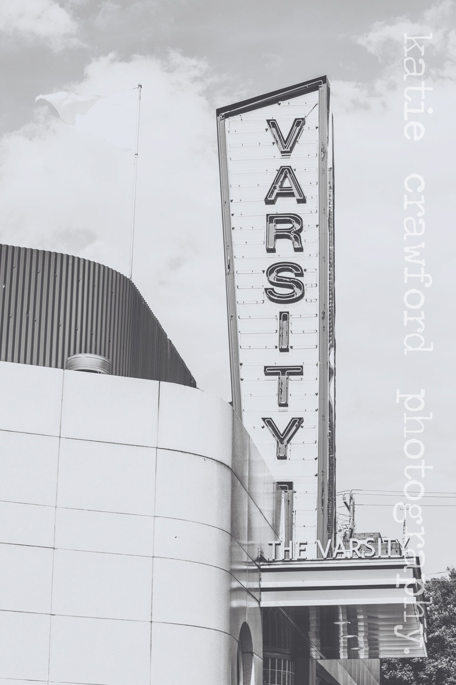 The Varsity Atlanta Georgia North Avenue Black and White Photo ...
