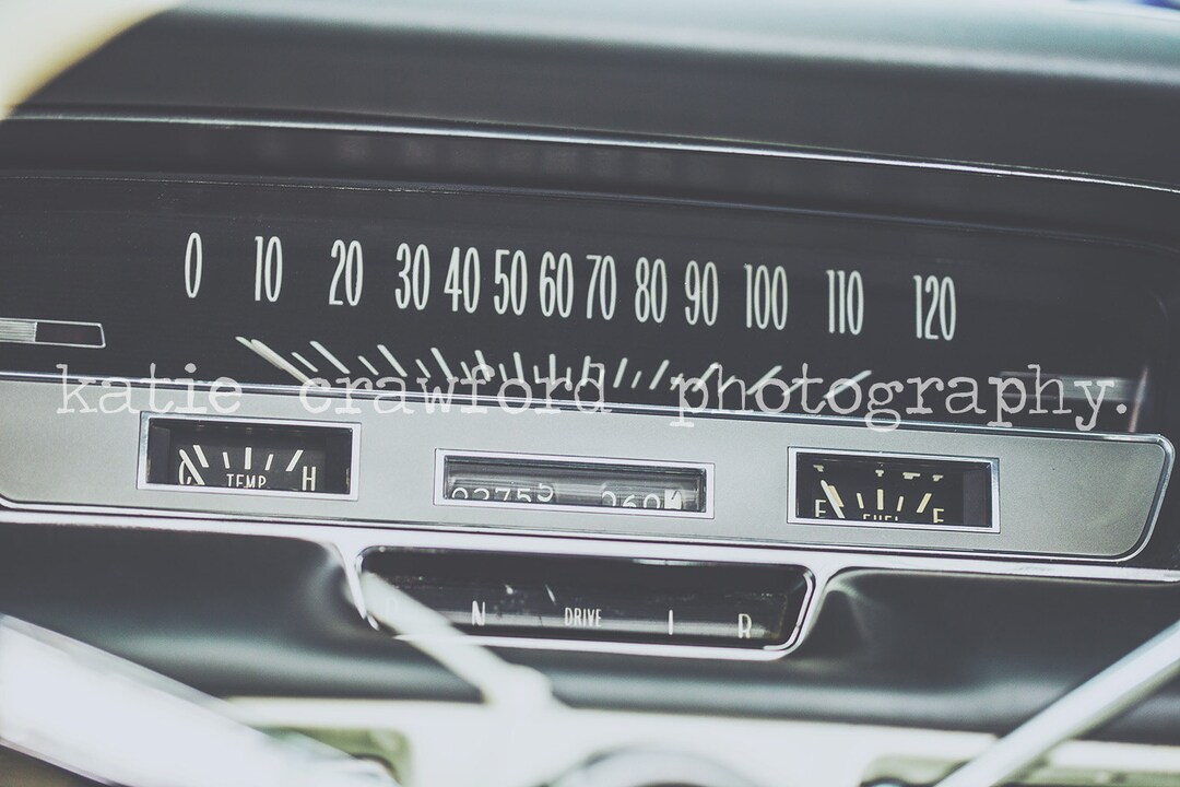 Vintage Car Speedometer Gauges Photograph Fine Art Print Photography ...
