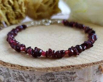 Dark Red Bracelet - Etsy