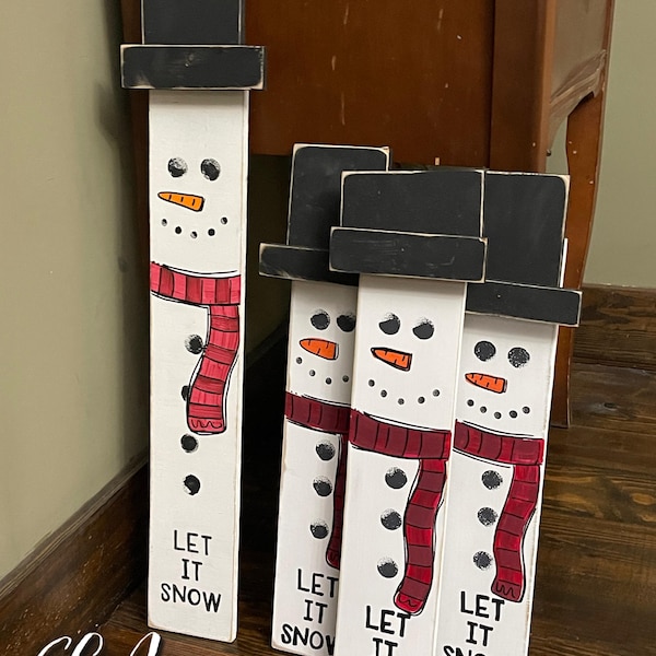 Snowman Sign - Etsy Canada