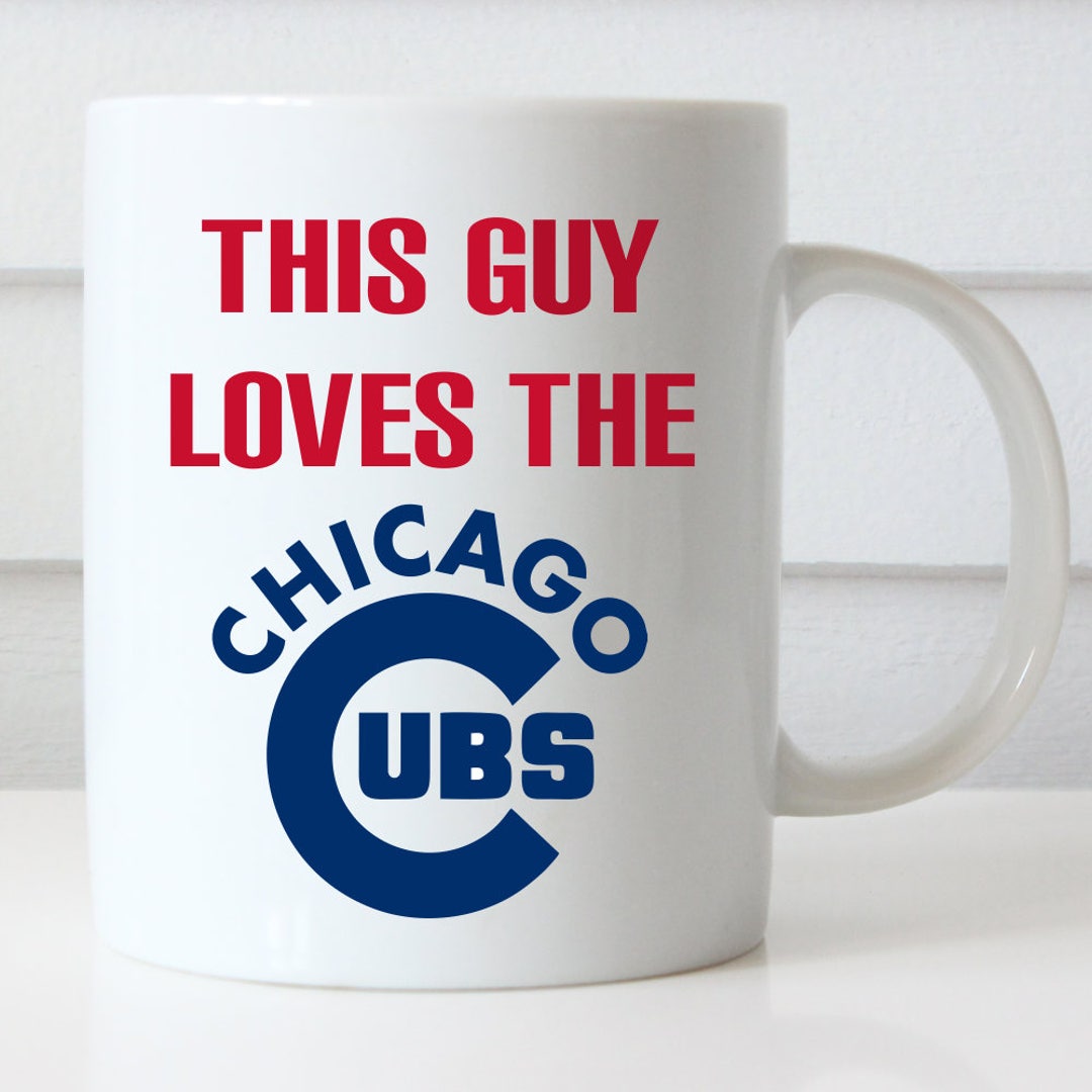Chicago Cubs Coffee Mug, Cubs Fan, GO CUBS GO Coffee Mug, Fly the W ...