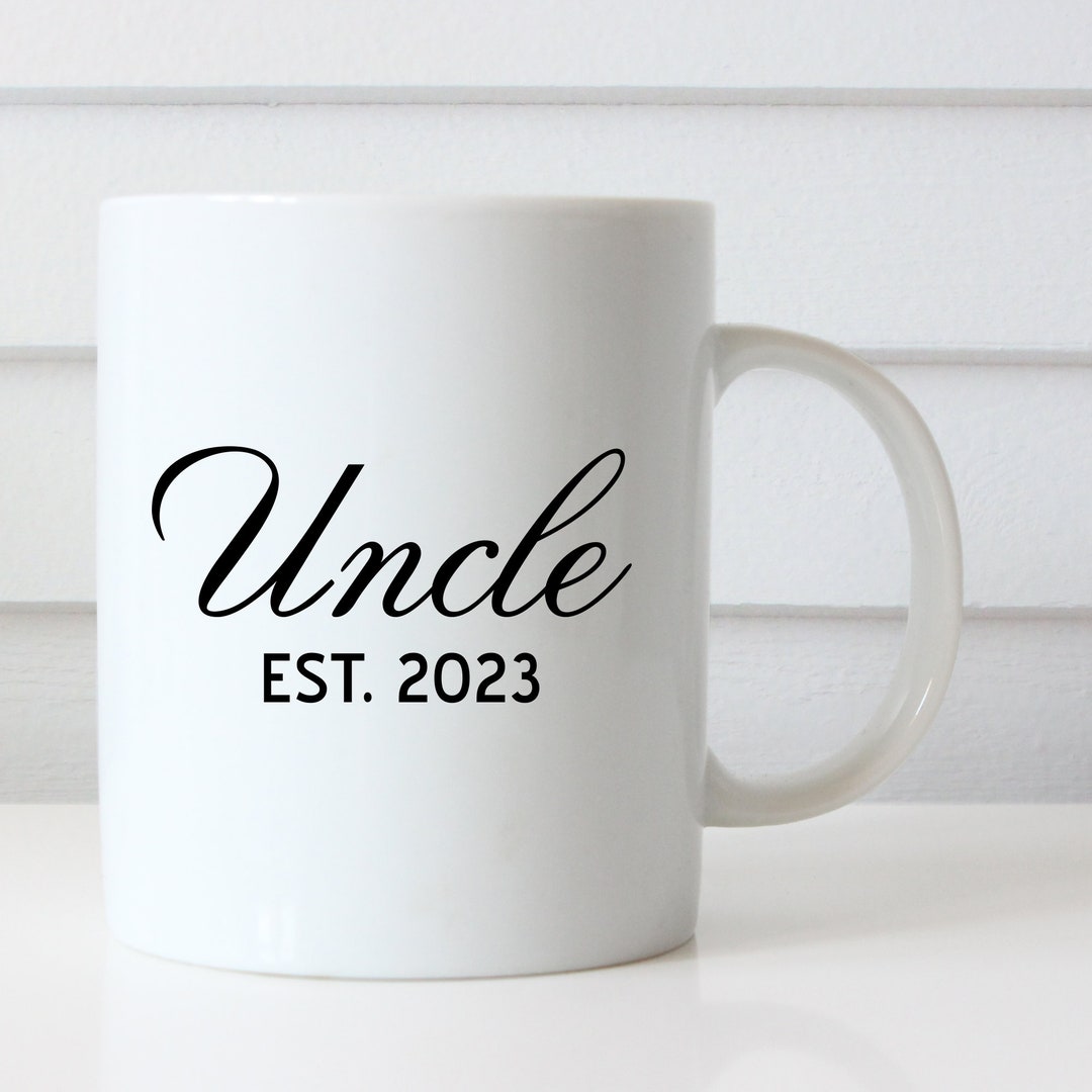 New Uncle Coffee Mug: Uncle Established Gift - Etsy
