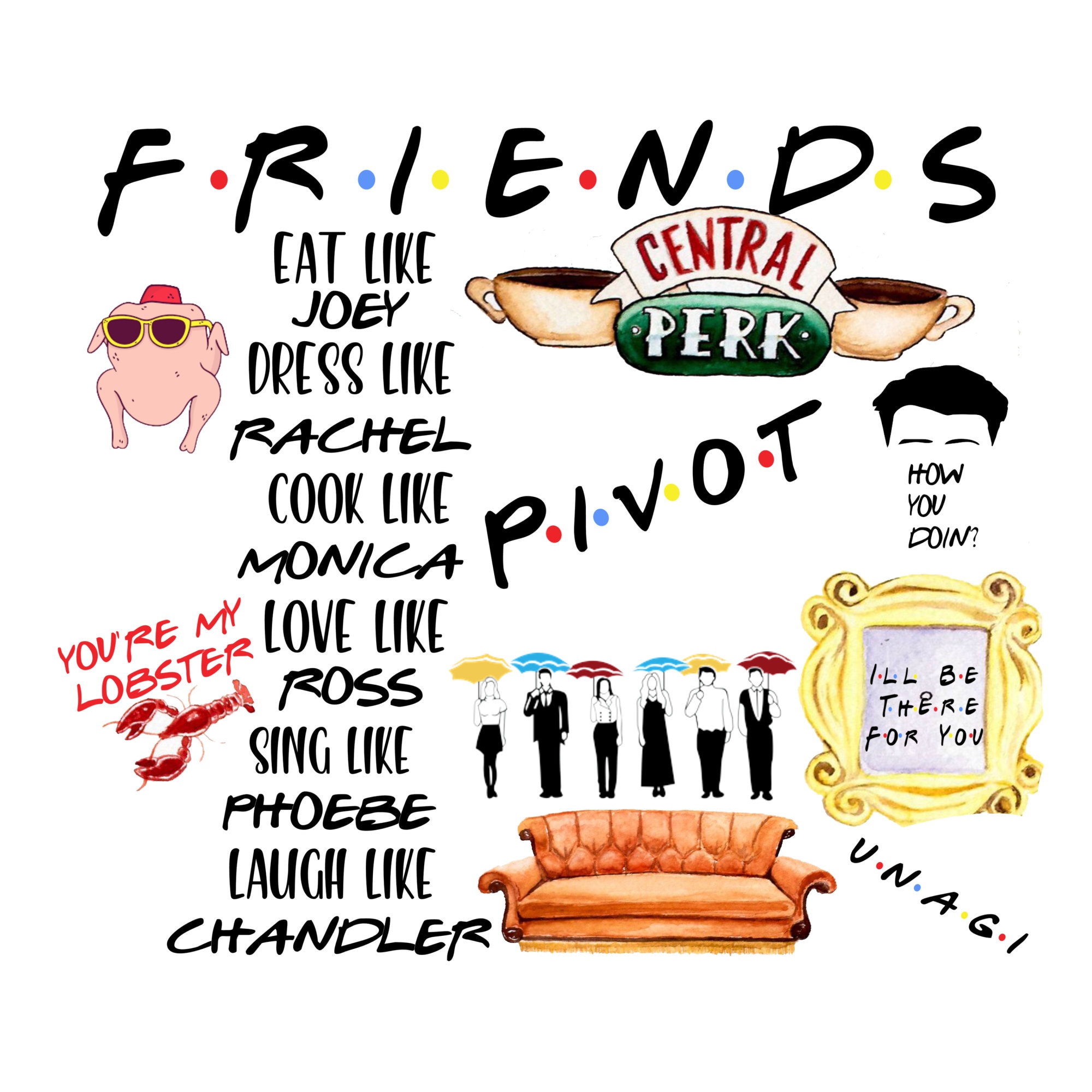 Friends 20 Ounce Stainless Steel White Tumbler Friends - Etsy