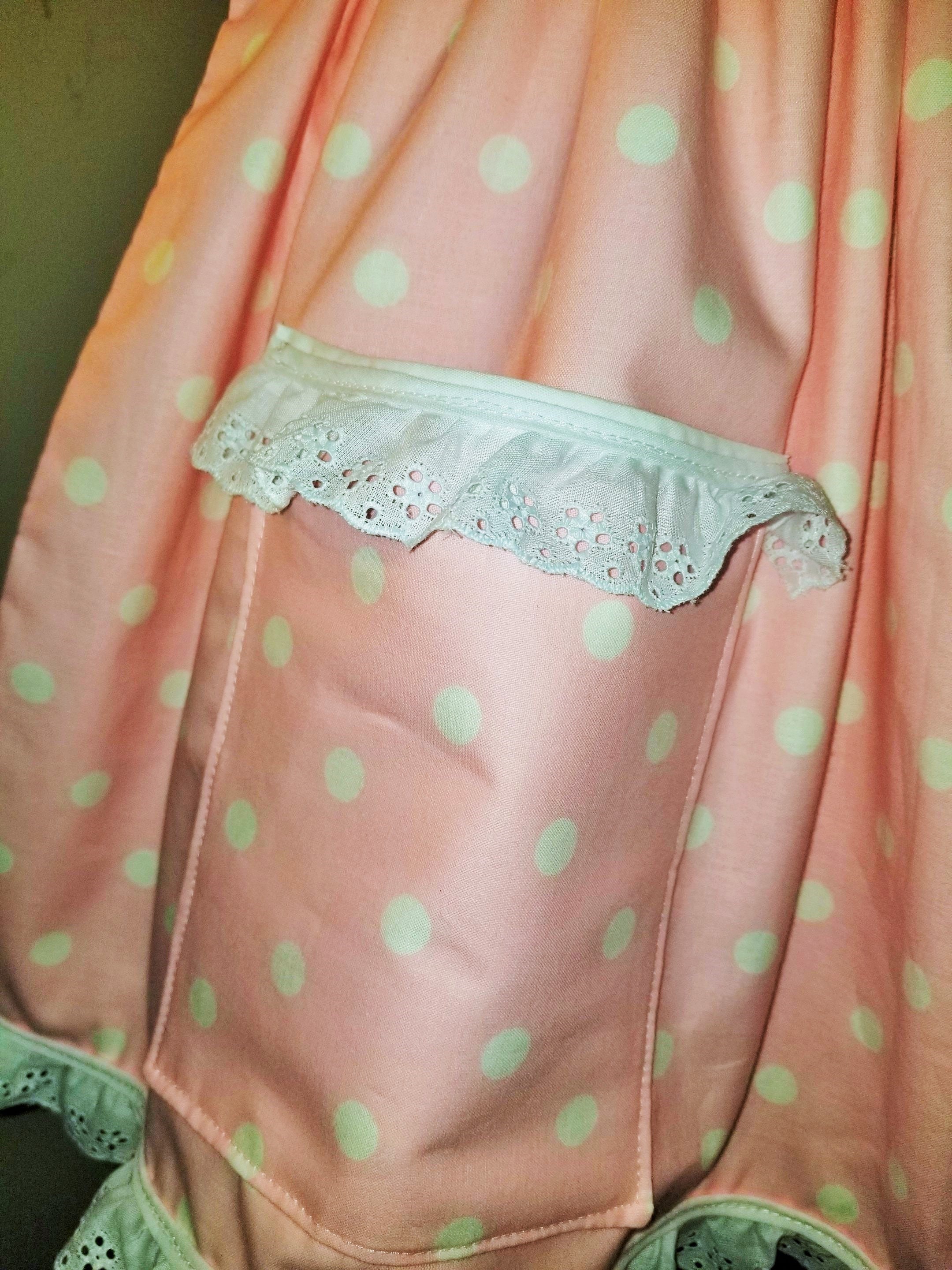 Pretty Pink Polka Dot Apron - Etsy