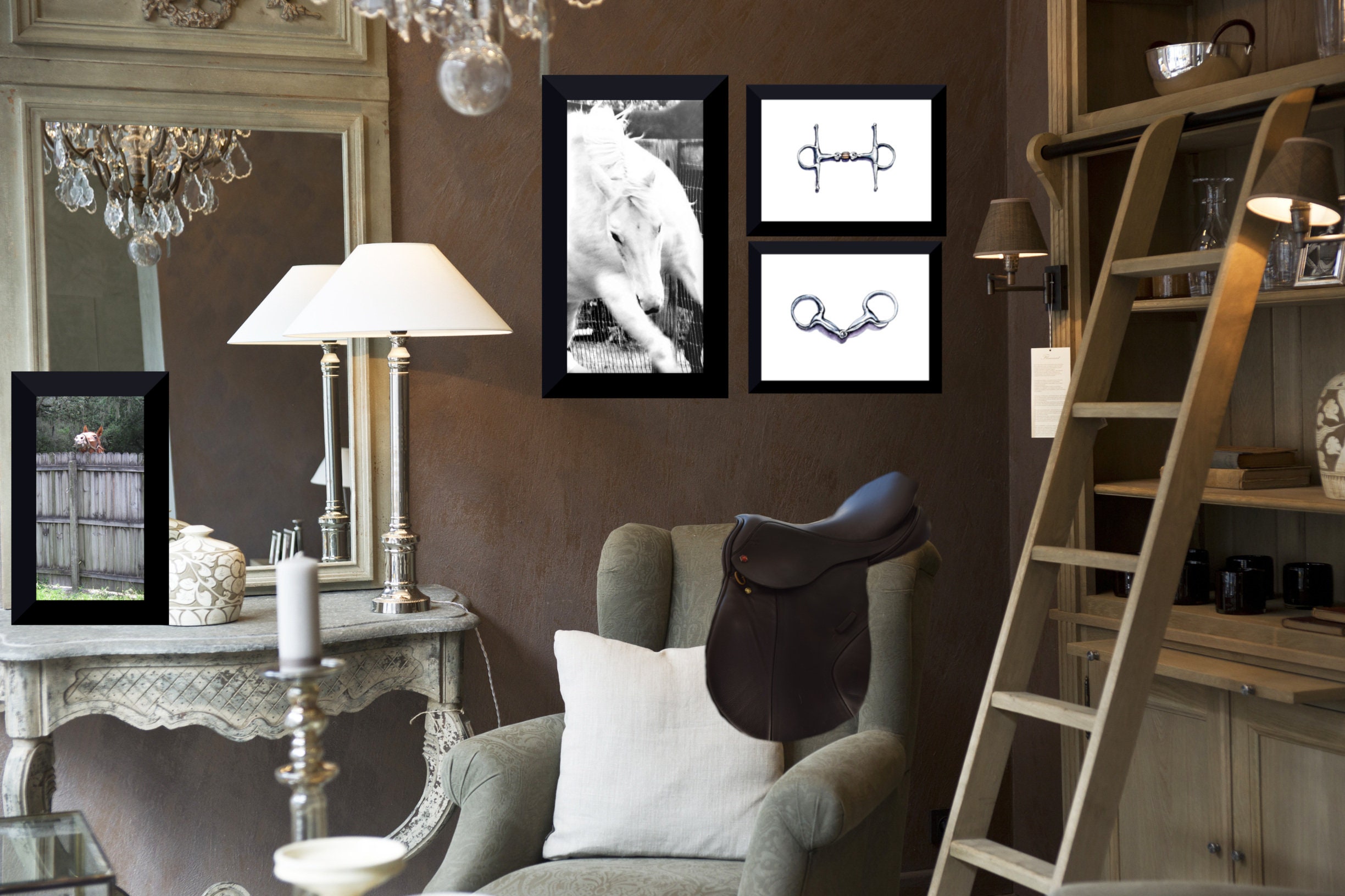 Equestrian Home Office Decor Snaffle Bit Print Work From - Etsy