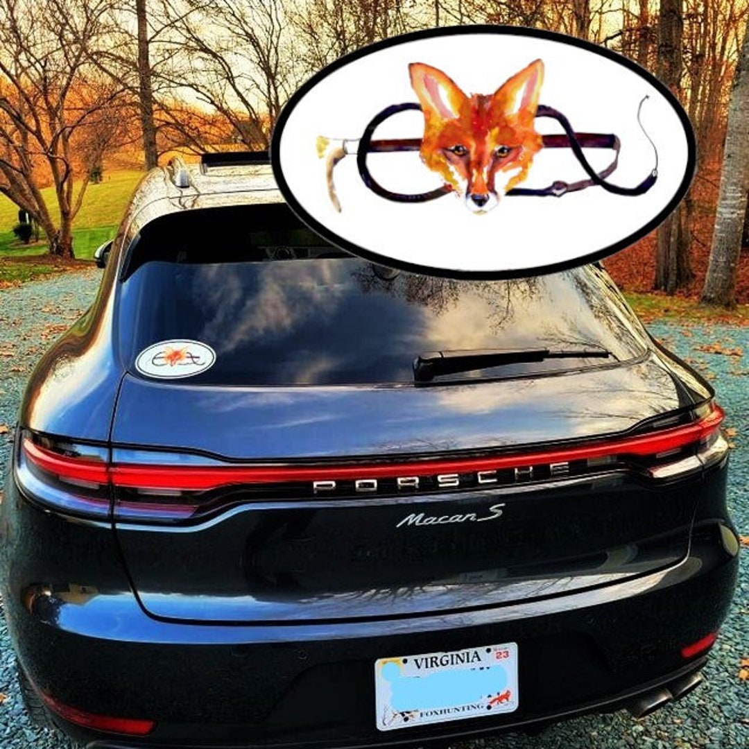 Love Foxes, Oval Tally Ho Sticker Decal ,foxhunting Gift for Foxhunters ...