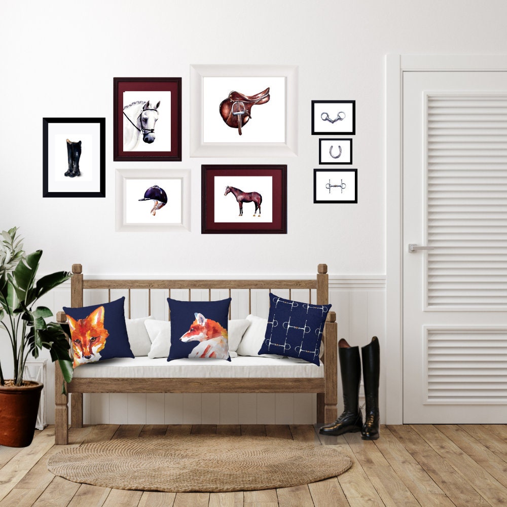 Equestrian Home Office Decor, Snaffle Bit Print, Work From Home, the ...