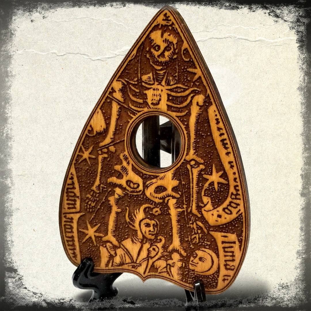 Engraved Wood Planchette for Ouija Board - Summon - Etsy