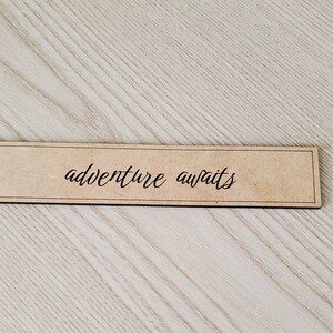 Adventure Awaits Wooden Bookmark, Teacher Gifts, Book Lover Gift ...