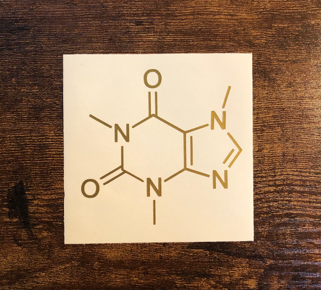 Caffeine Molecular Structure Decal - Etsy