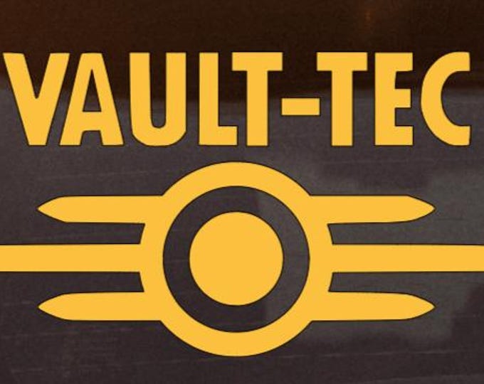 Vault Tec Logo Inspired Fallout 4 Decal - Etsy