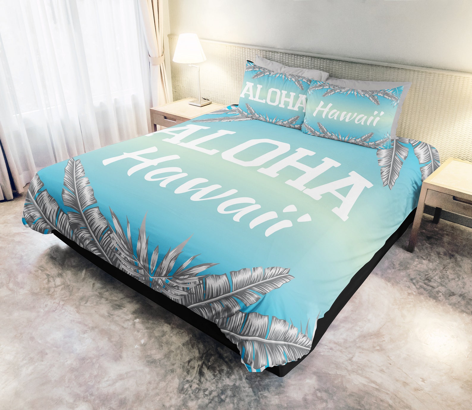 Aloha Hawaii Bedding, Hawaii Bedding, Aloha Hawaii Duvet, Hawaiian - Etsy