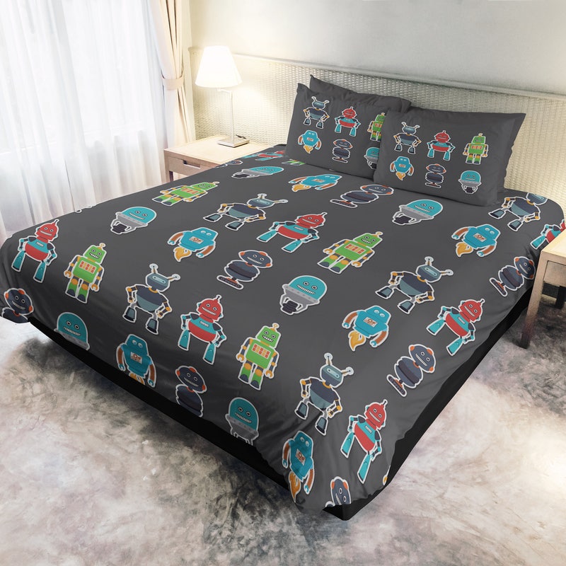 Robot Bedding - Etsy