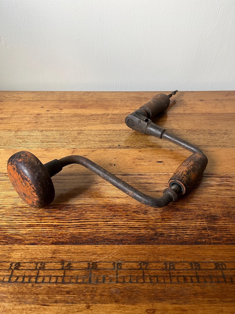 Vintage Manual Hand Drill Antique Tool Home Decor / Collectible - Etsy