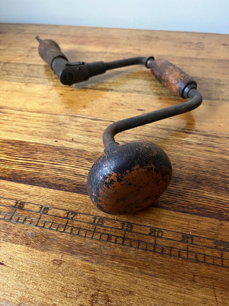 Vintage Manual Hand Drill Antique Tool Home Decor / Collectible - Etsy