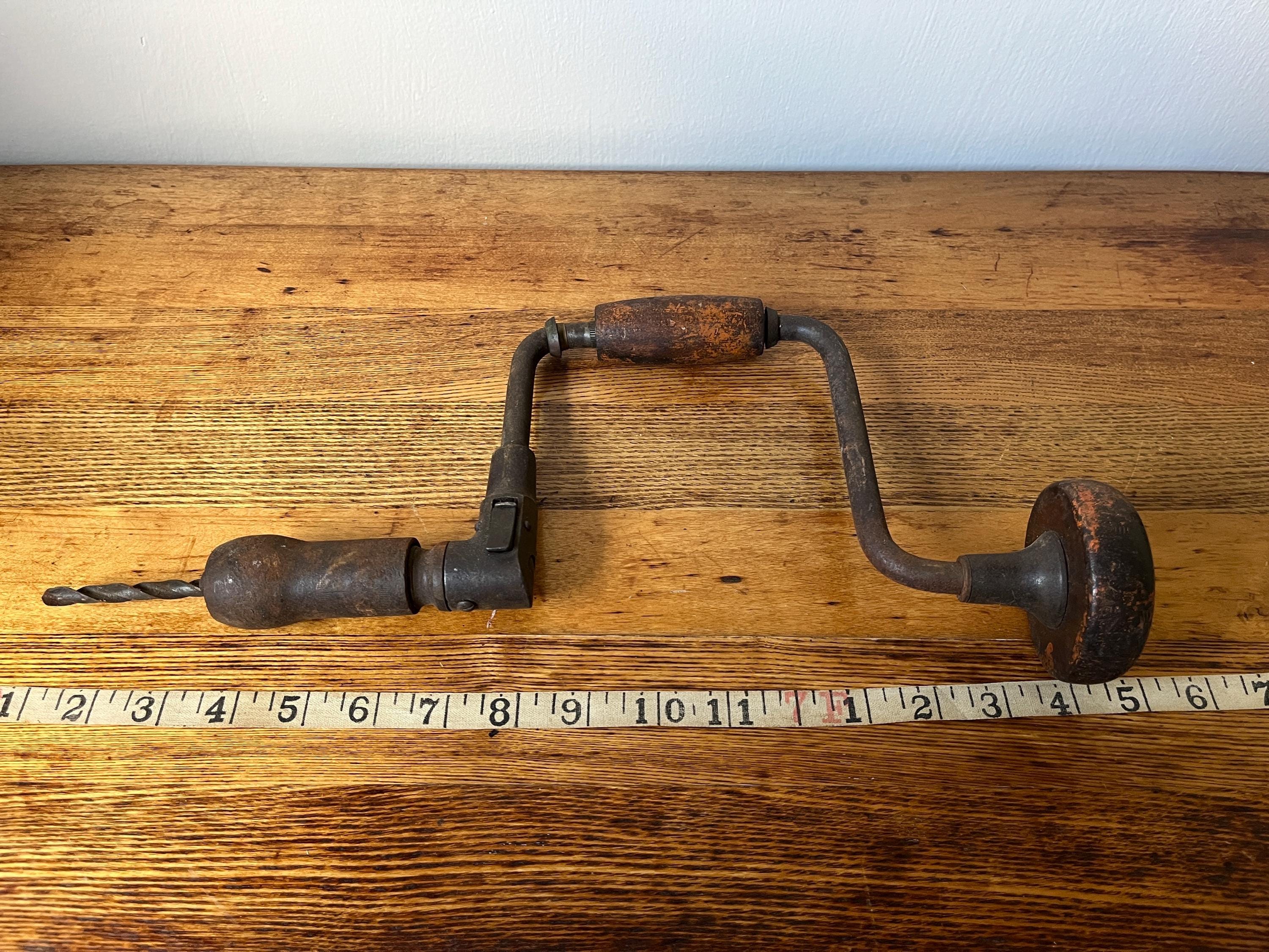 Vintage Manual Hand Drill Antique Tool Home Decor / Collectible - Etsy