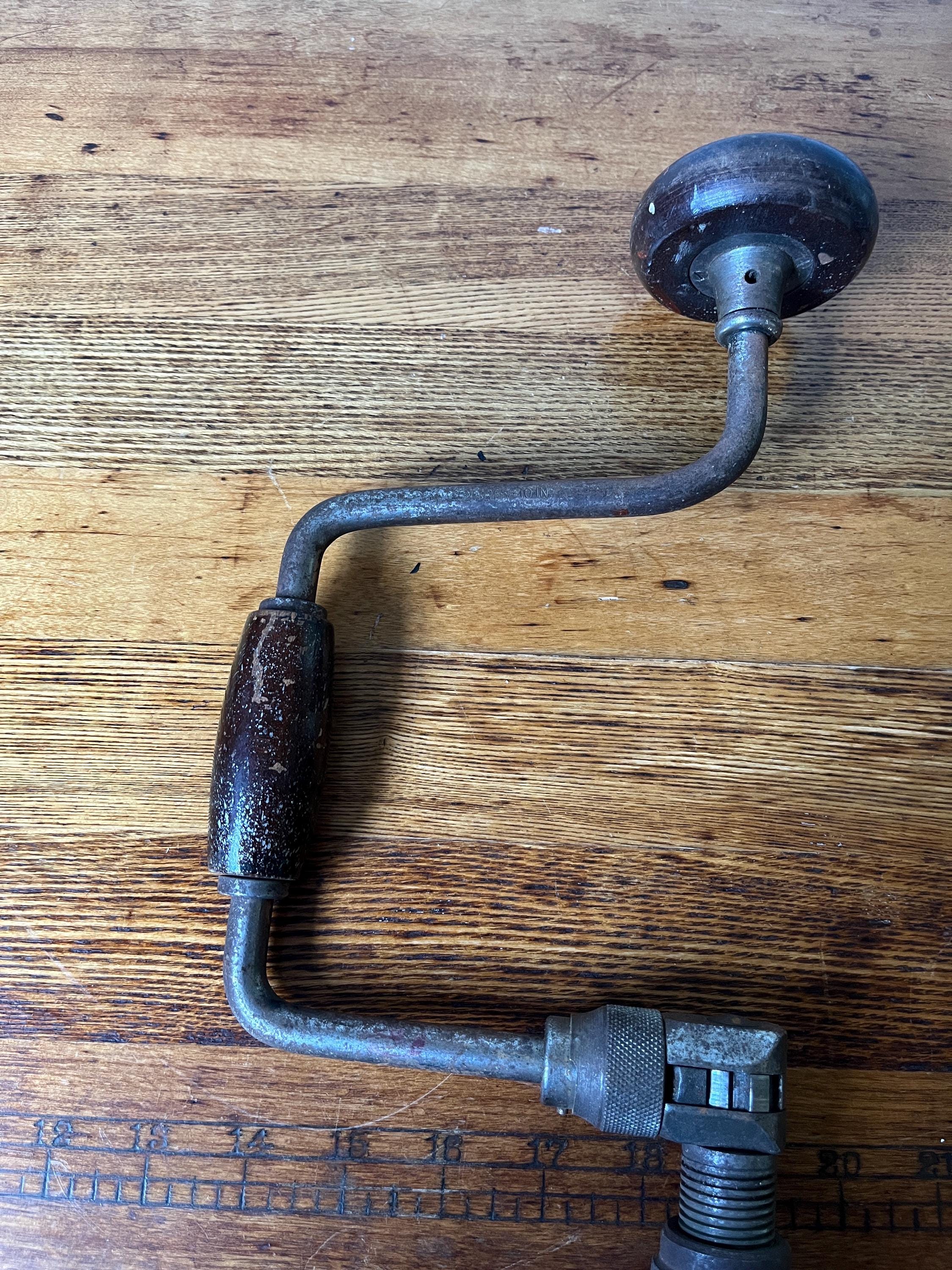 Vintage Stanley Manual Hand Drill Antique Tool Home Decor / Collectible ...