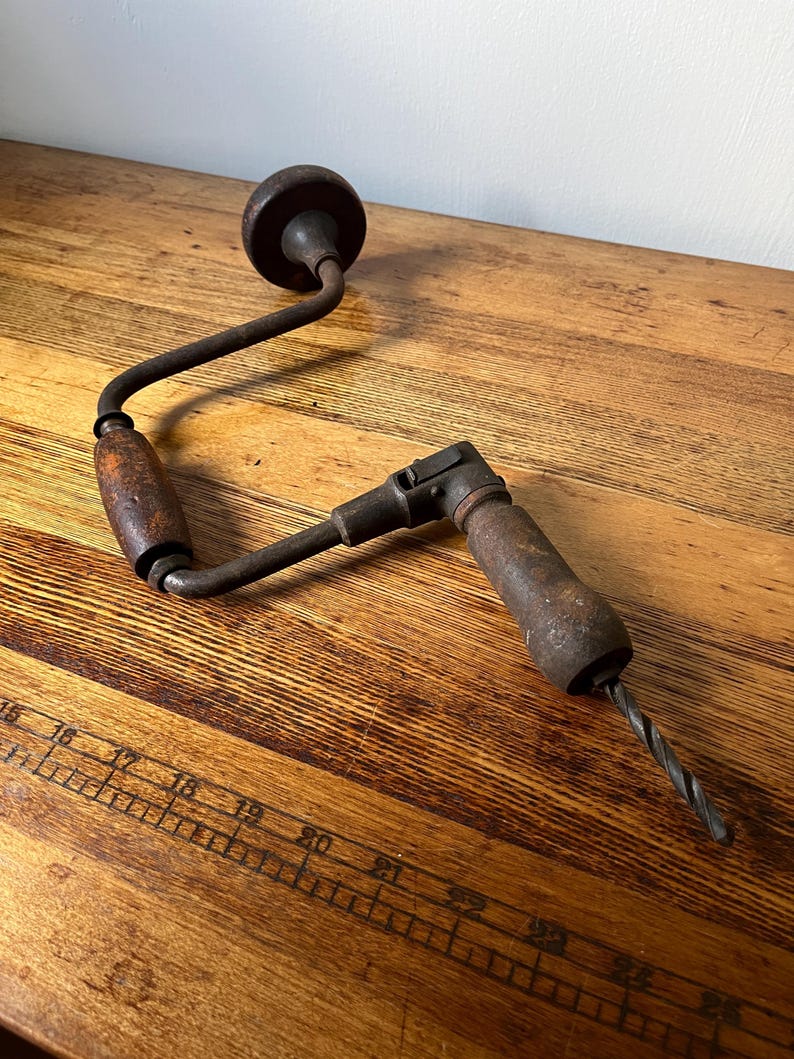 Vintage Manual Hand Drill Antique Tool Home Decor / Collectible - Etsy