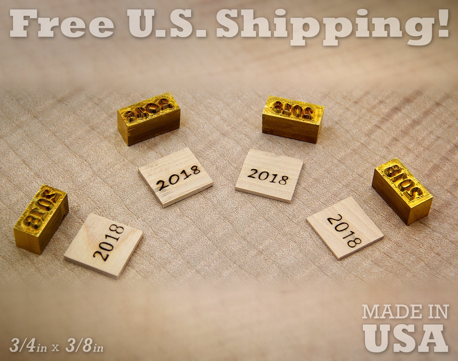 Branding Iron - Custom Head Only Year for Wood or Leather Stamp - NO ...