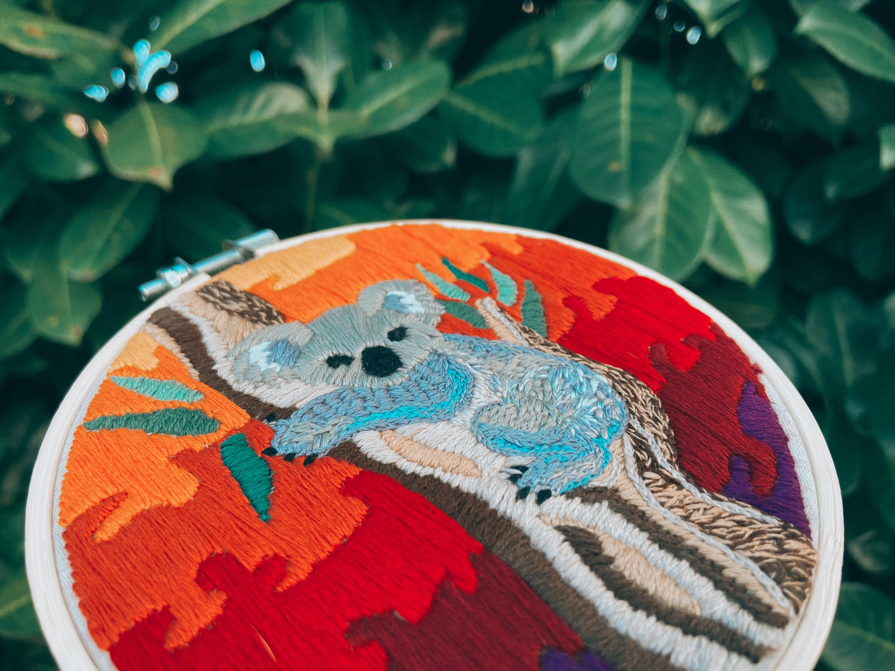 Sunset Koala | Digital Embroidery Pattern - Etsy