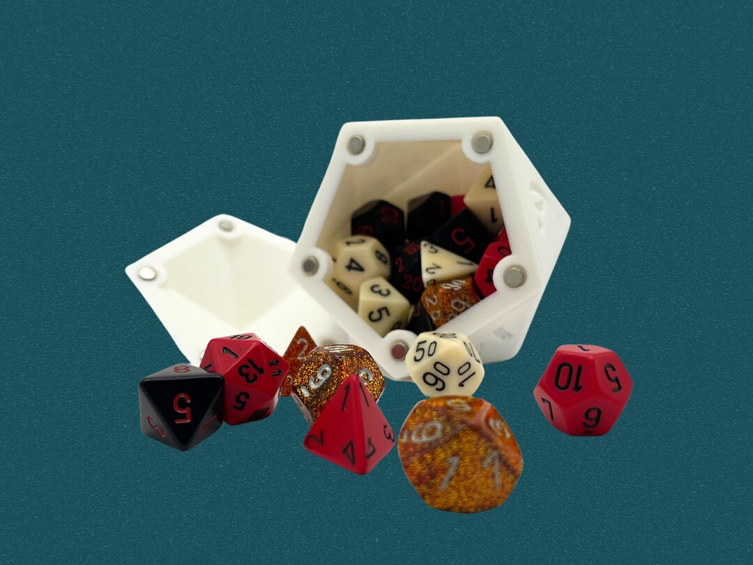 Dice Box D20 Dice Container Tabletop Gaming Dice Vault RPG - Etsy