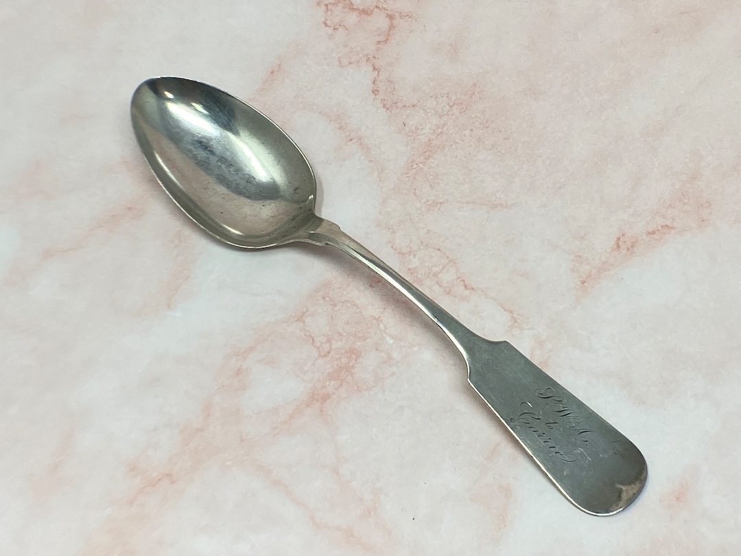 Coin Silver Spoon 9 Inches by P.W. Ramsey, Louisville, KY - Etsy