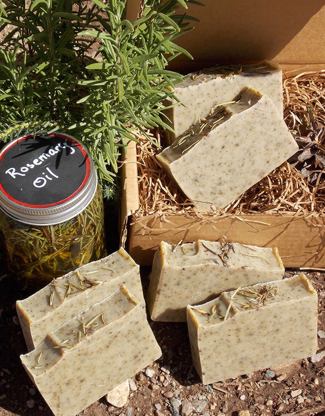 Handmade Natural Rosemary Tea Tree Oil Soap; Tea Tree Essential Oil ...