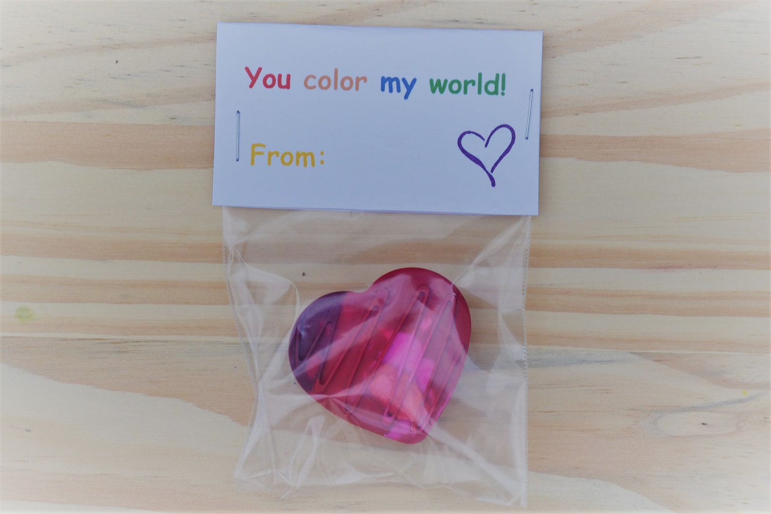 Valentine's Crayons. Valentines Day Cards for Kids. Hearts. Unicorn ...