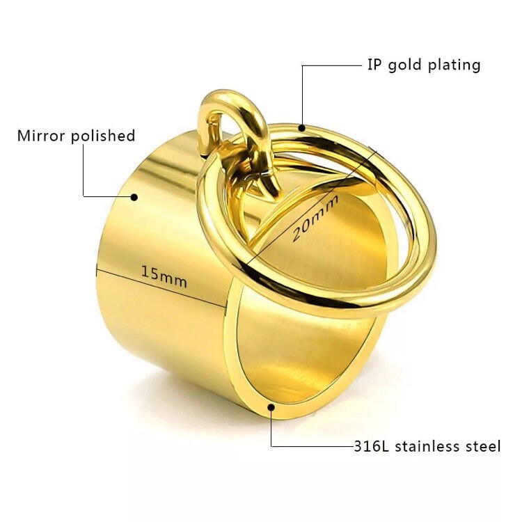 BDSM Ring Fetish Ring O Ring Jewelry Stainless Steel Ring - Etsy UK