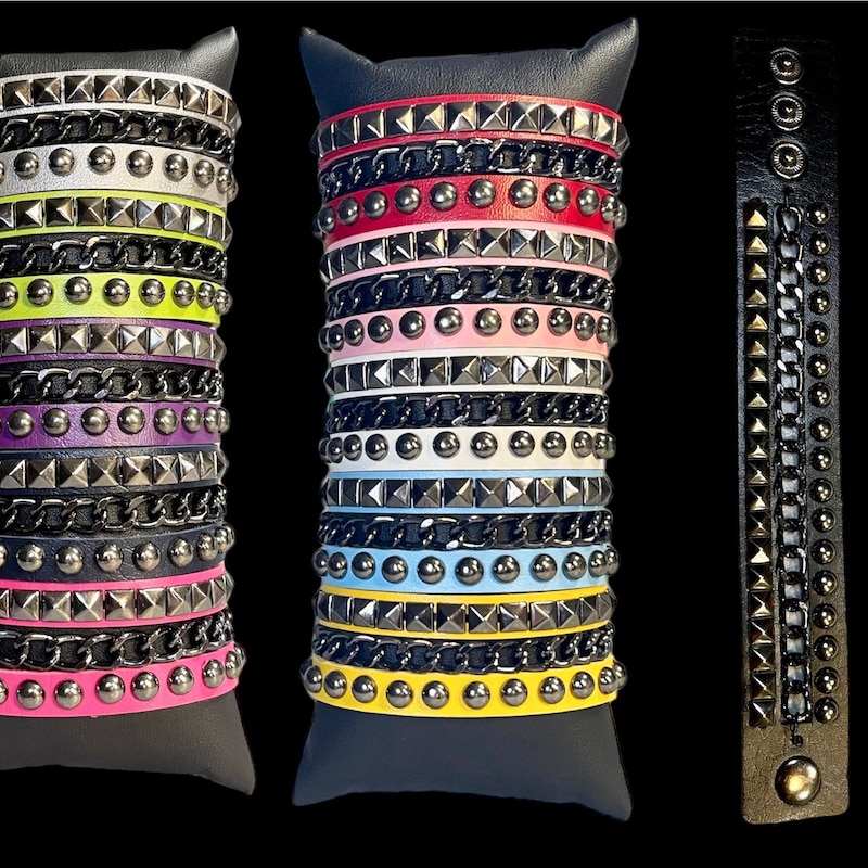 Rivet Cuff Bracelet - Etsy